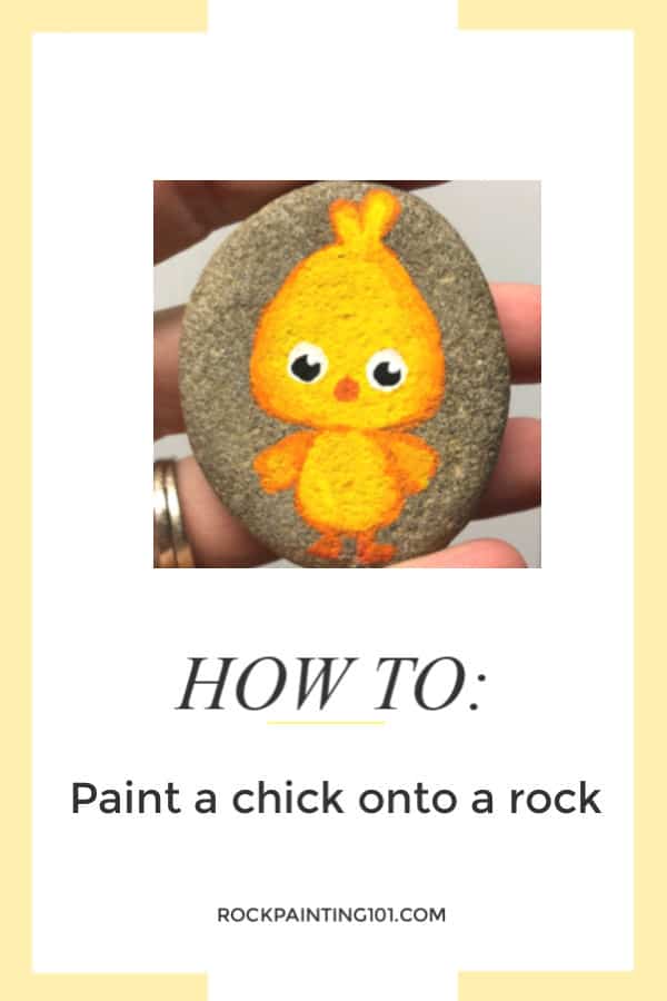 How to make easy chick painted rocks that are perfect for Easter | Rock ...
