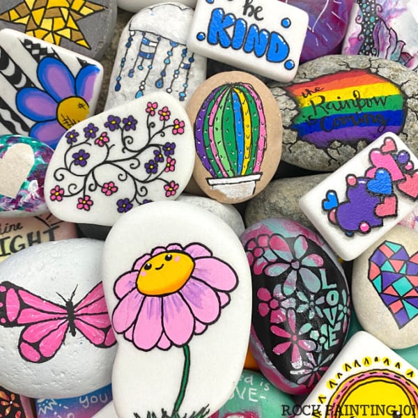 100+ easy rock painting ideas that will inspire you | Rock Painting 101