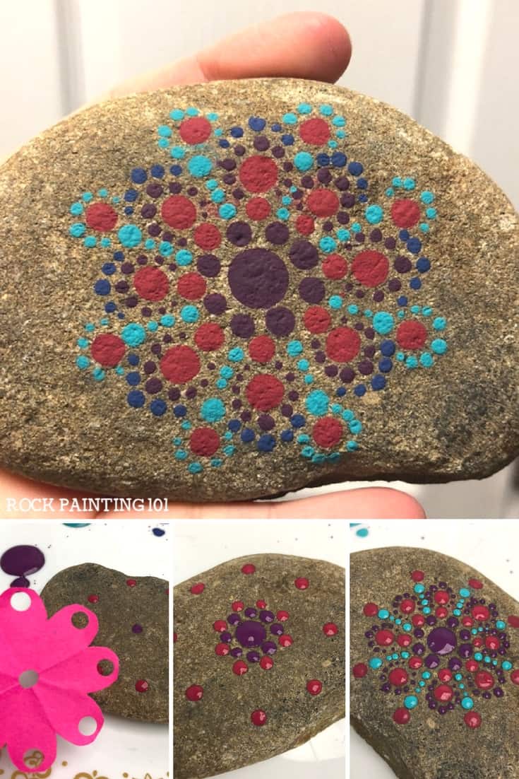 How to make perfect mandalas with a simple hack | Rock Painting 101