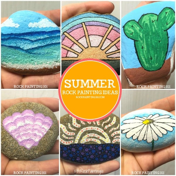 8 Easy summer themed rocks you will love to recreate | Rock Painting 101