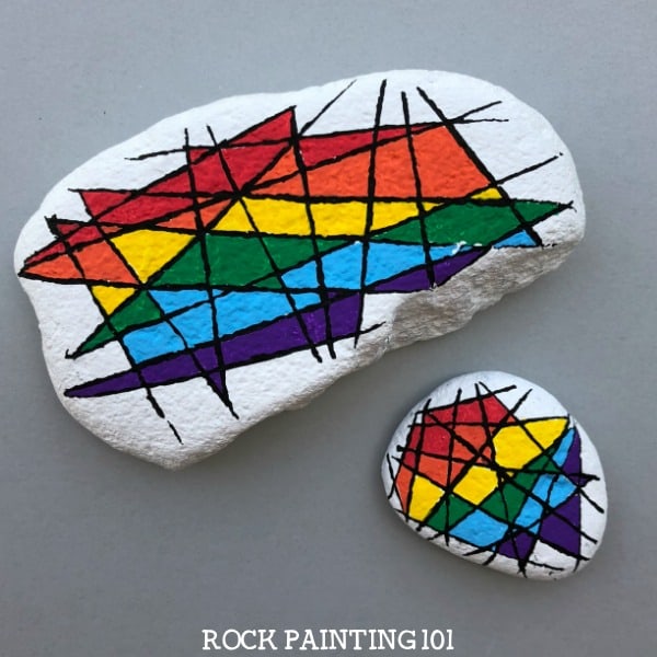 18 beautiful rainbow rock painting tutorials that will make amazing ...