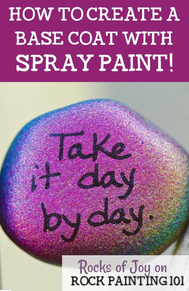 How to make beautiful kindness rocks using spray paint | Rock Painting 101