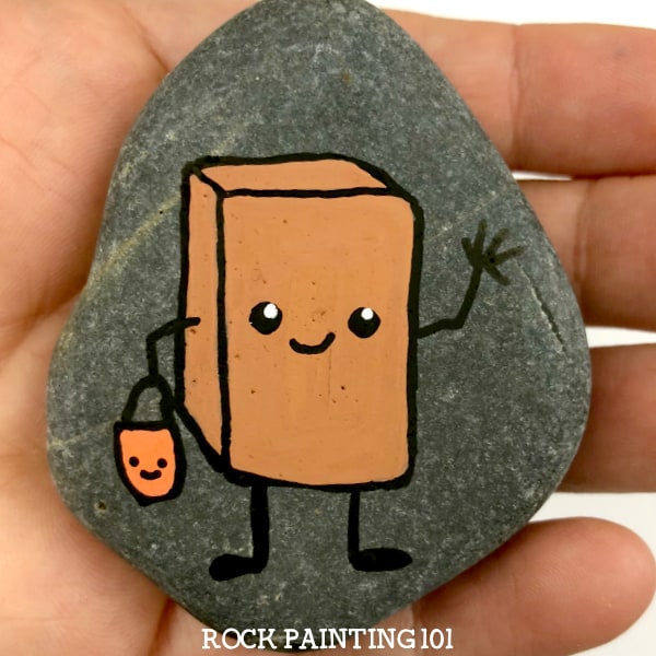 How to make a fun chocolate bar painted rock | Rock Painting 101