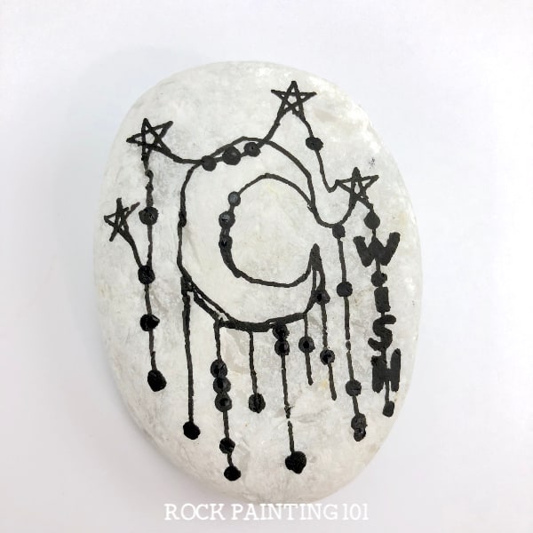 Hot to paint dreamy moon rocks with Zendangles | Rock Painting 101