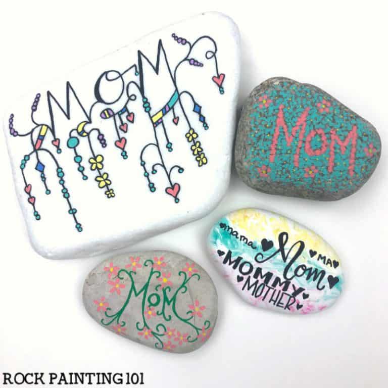 6 lovely Mother’s Day rock painting ideas | Rock Painting 101