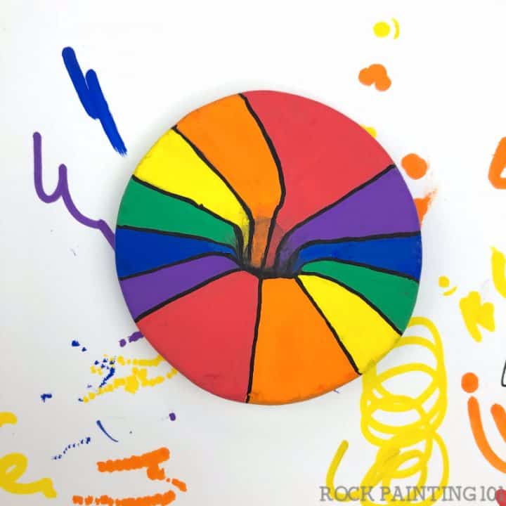 18 beautiful rainbow rock painting tutorials that will make amazing ...