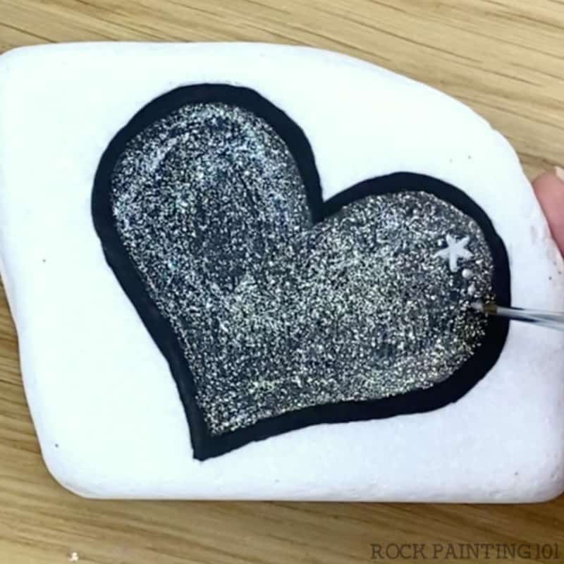 How to make space rocks with holographic acrylic paint | Rock Painting 101