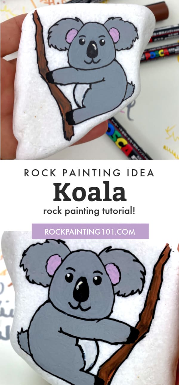 How to paint a Koala | Rock Painting 101