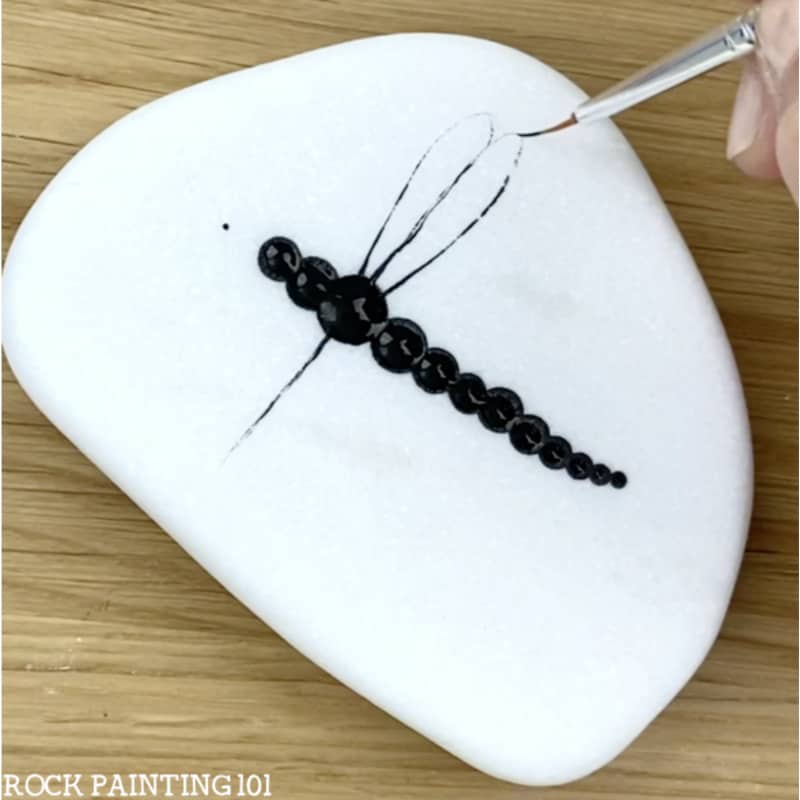 How to make dragonfly rocks: Step by step instructions and video | Rock ...