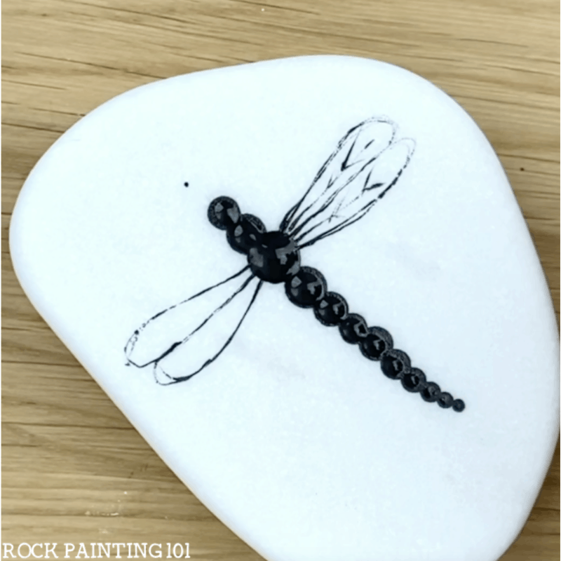How to make dragonfly rocks: Step by step instructions and video | Rock ...